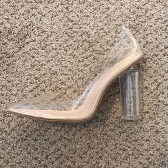 PrettyLittleThing | Shoes | Clear Pointed Toe Heel | Poshmark